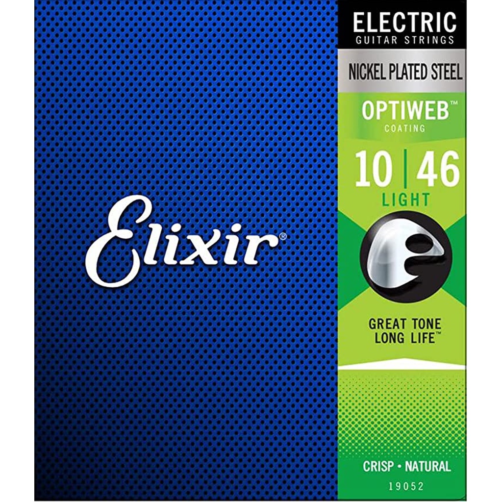 Elixir 19052 Electric NPS Optiweb Light 10-46 Guitar Strings | Shopee Thailand
