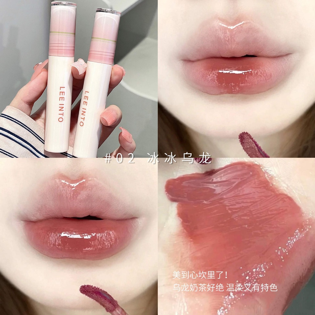 Lee INTO ลิปสติก ลิปกลอส เพิ่มความชุ่มชื้น กันน้ํา ติดทนนาน 6 สี ...