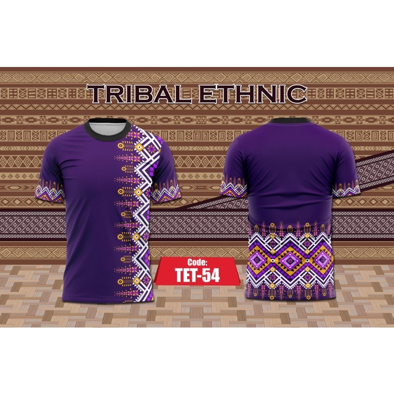 2025 TRIBAL ETHNIC DESIGN FULL SUBLIMATION TSHIRT | Shopee Thailand