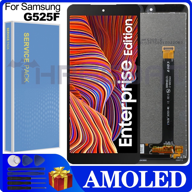 อะไหล่หน้าจอสัมผัสดิจิทัล LCD AMOLED 5.3 นิ้ว แบบเปลี่ยน สําหรับ SAMSUNG Galaxy G525 XCover 5 SM ...