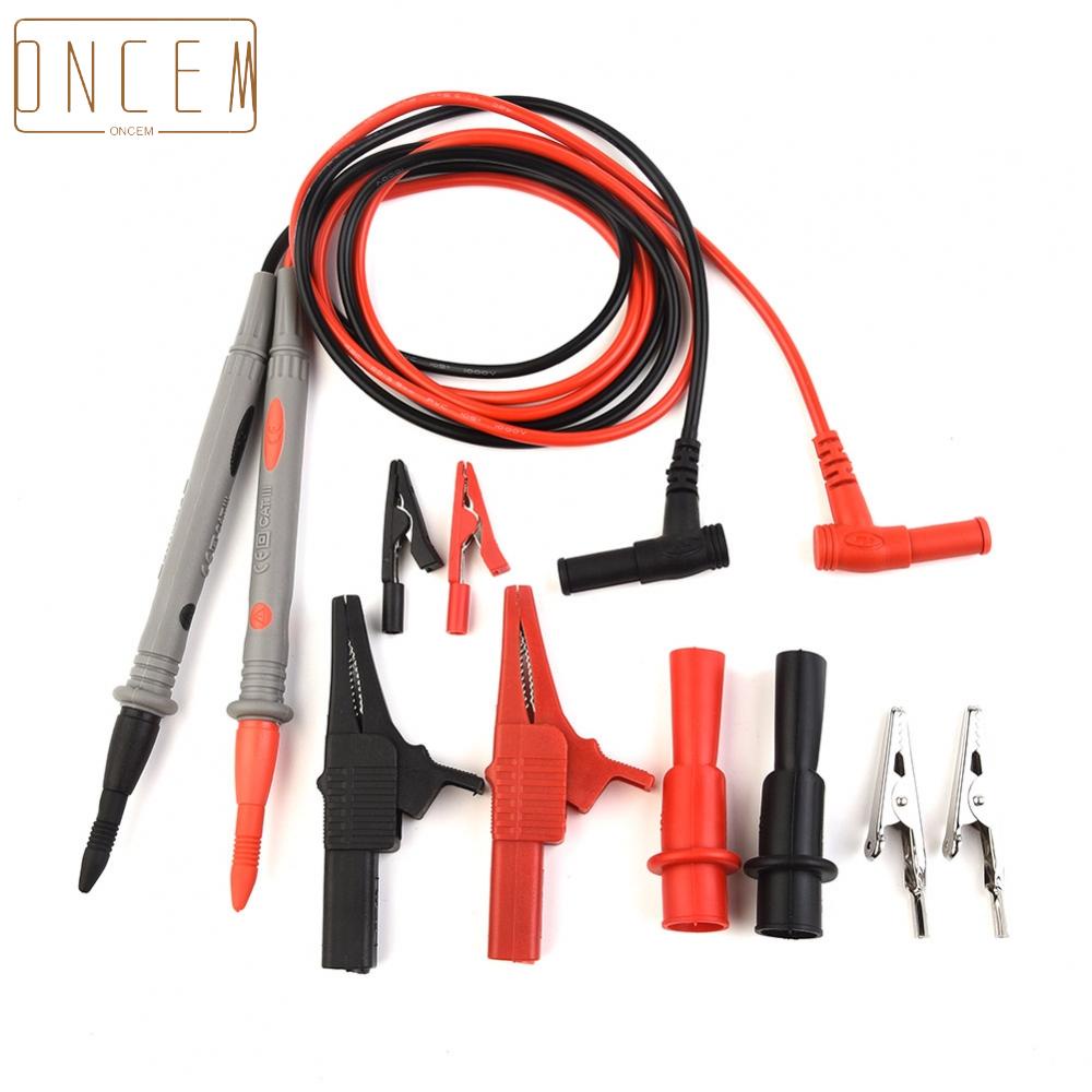 【ONCEMOREAGAIN】Quality Test Leads with Mini and Safety Alligator Clips ...