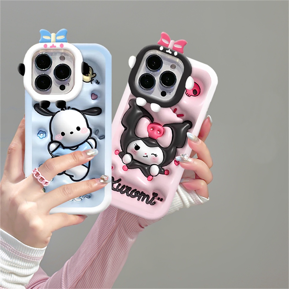 Hostr เคสโทรศัพท์ซิลิโคน แบบนิ่ม ลายการ์ตูน Sanrio Pochacco Kuromi ...