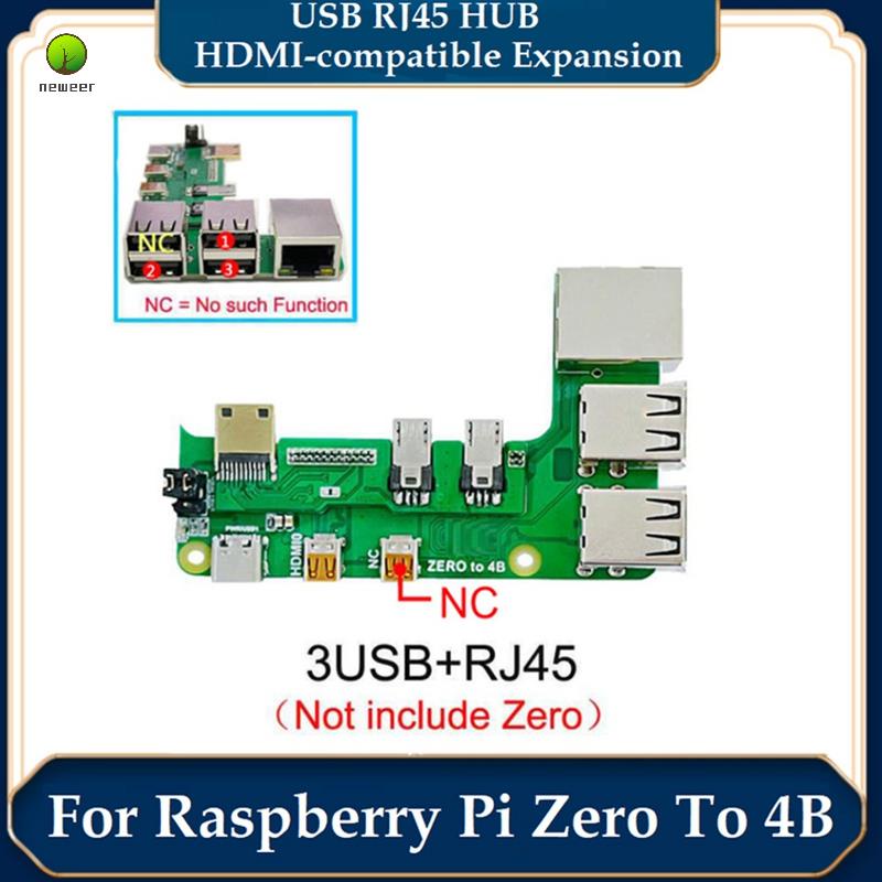 อะแดปเตอร์บอร์ดขยาย Raspberry Pi Zero เป็น Pi3 Pi4 Zero Pi0 USB HUB ...