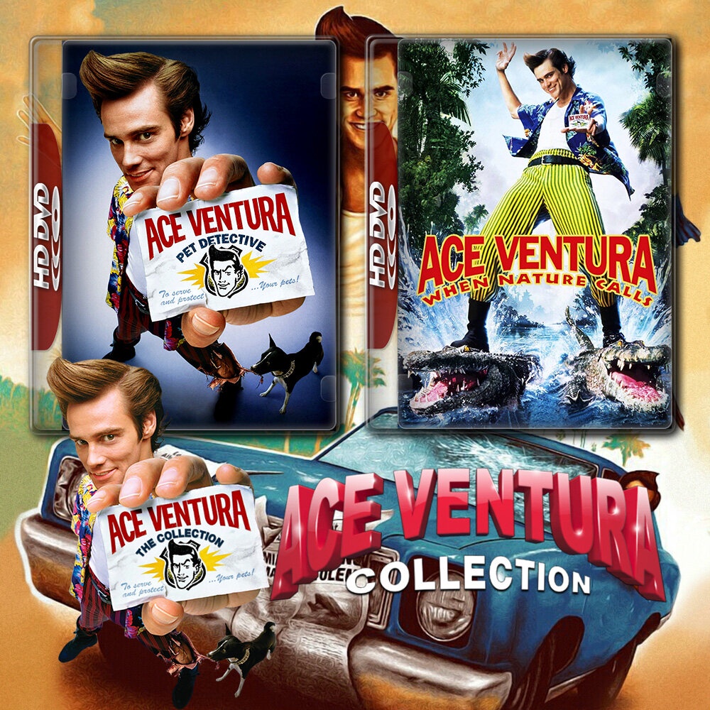 Ace Ventura เอซ เวนทูร่า 1-2 (1994/1995) DVD หนัง มาสเตอร์ พากย์ไทย ...