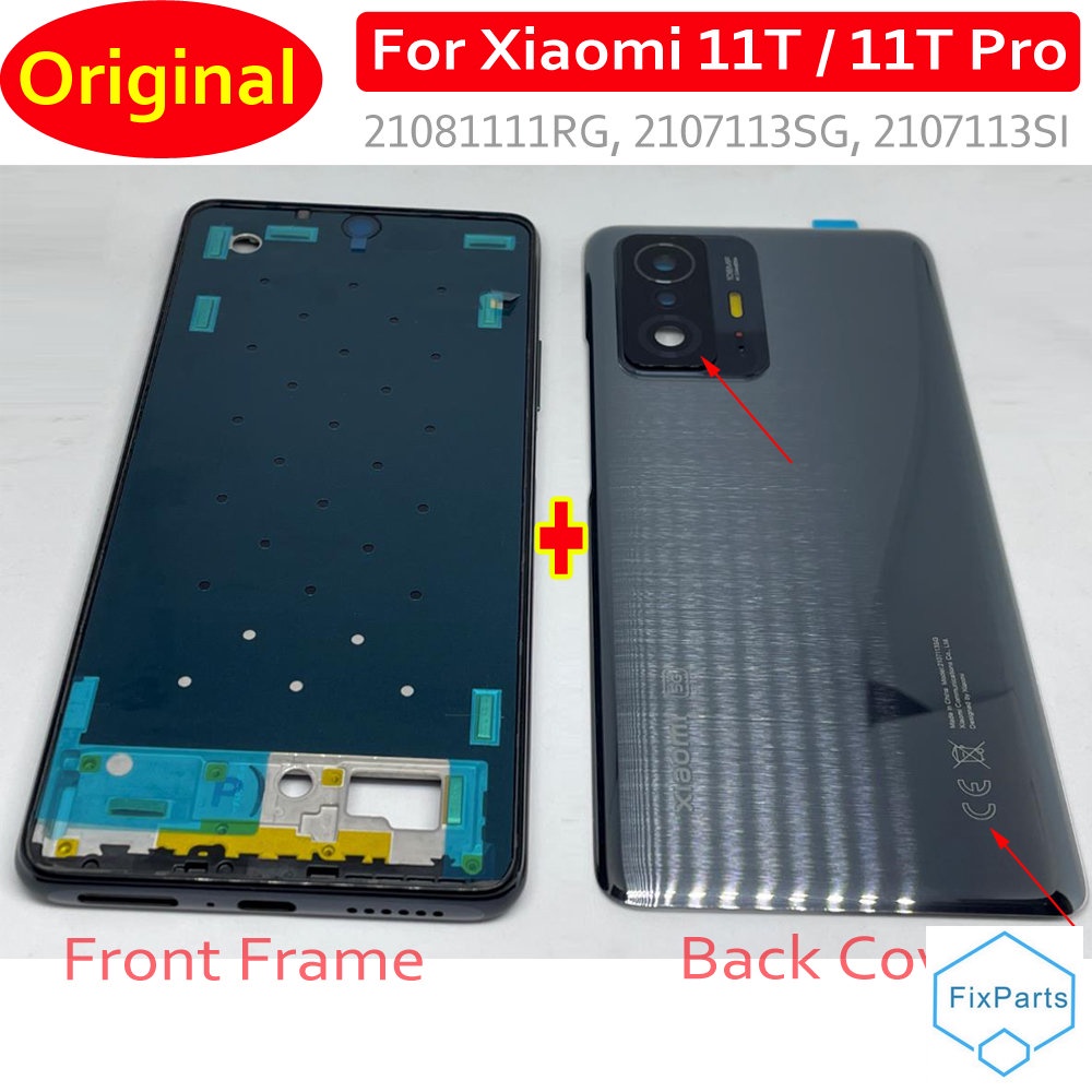 ฝาครอบแบตเตอรี่ ด้านหลัง ของแท้ แบบเปลี่ยน สําหรับ Xiaomi 11T Pro 5G ...