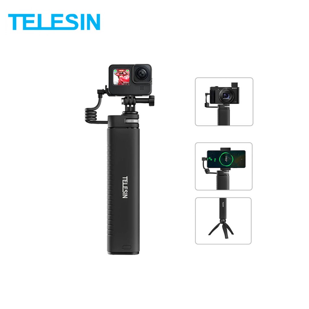 Telesin Power Bank Stick 10000mAh for GoPro / Insta360 / DJI / SJCAM ...