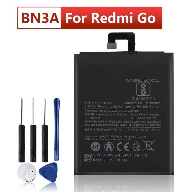 BN3A เปลี่ยนแบตเตอรี่สำหรับ Xiaomi Redmi Go 3000Mah แบตเตอรี่โทรศัพท์ ...