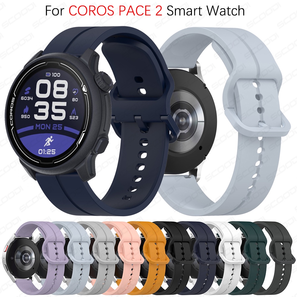 สายรัดซิลิโคนอ่อนนุ่มสําหรับ COROS PACE Pro / COROS PACE 2 /COROS PACE ...