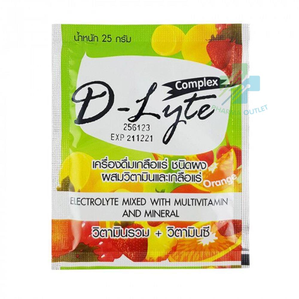D-Lyte ดีไลท์ คอมเพล็ค เกลือแร่ 25กรัม (1ซอง) (824) | Shopee Thailand