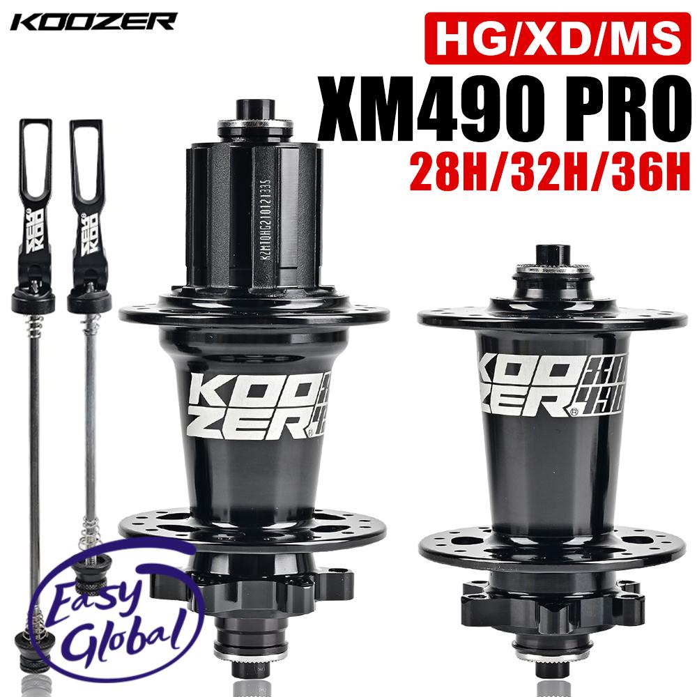 Koozer XM490 PRO ฮับจักรยาน 28 32 36 รู Qr Thru TA เพลาเหล็ก 4 แบริ่ง 6 ...