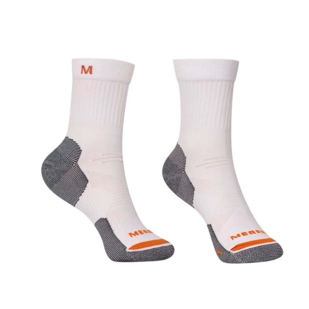 ถุงเท้าวิ่ง Merrell Trail Running Crew Socks ‘WHITE’ (M) | Shopee Thailand