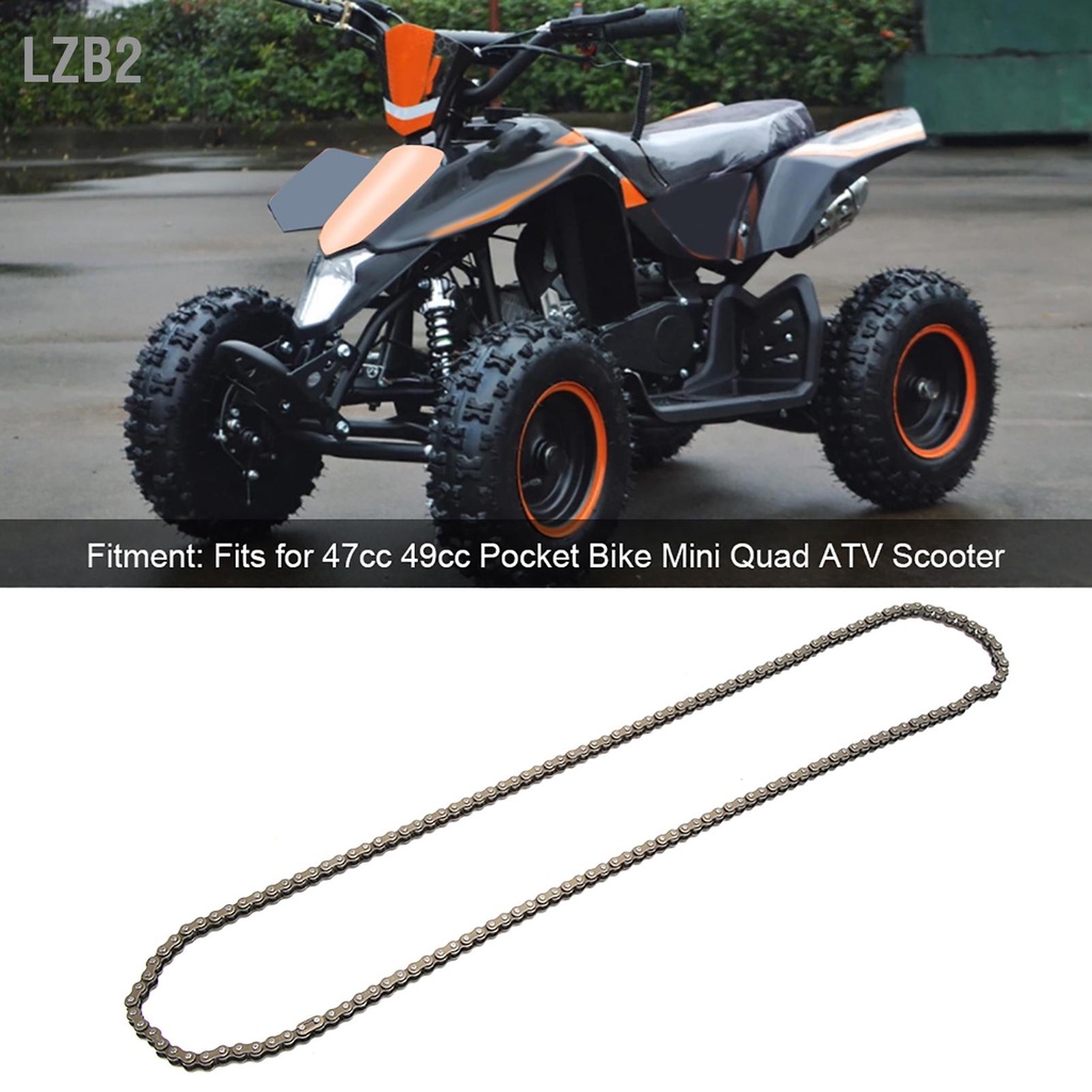 LZB2 25H 158Links โซ่สแตนเลสเหมาะสำหรับ 47cc 49cc Pocket Bike Mini Quad ...