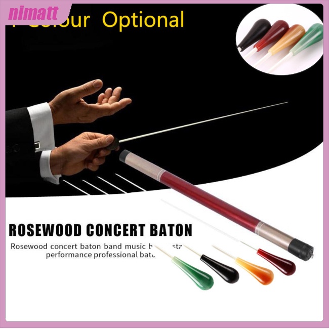 Ni Baton Band Conductor Stick พร้อมท่อจัดเก็บเพลง สําหรับคอนเสิร์ต ...