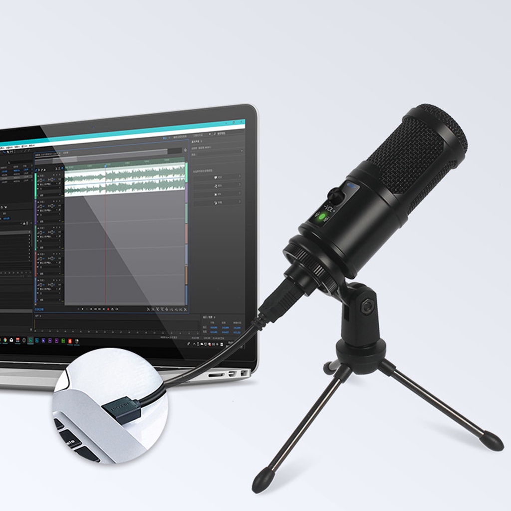 ELE Consumer ไมโครโฟนคอนเดนเซอร์ Professional HD ลดเสียงรบกวน ไมโครโฟน ...