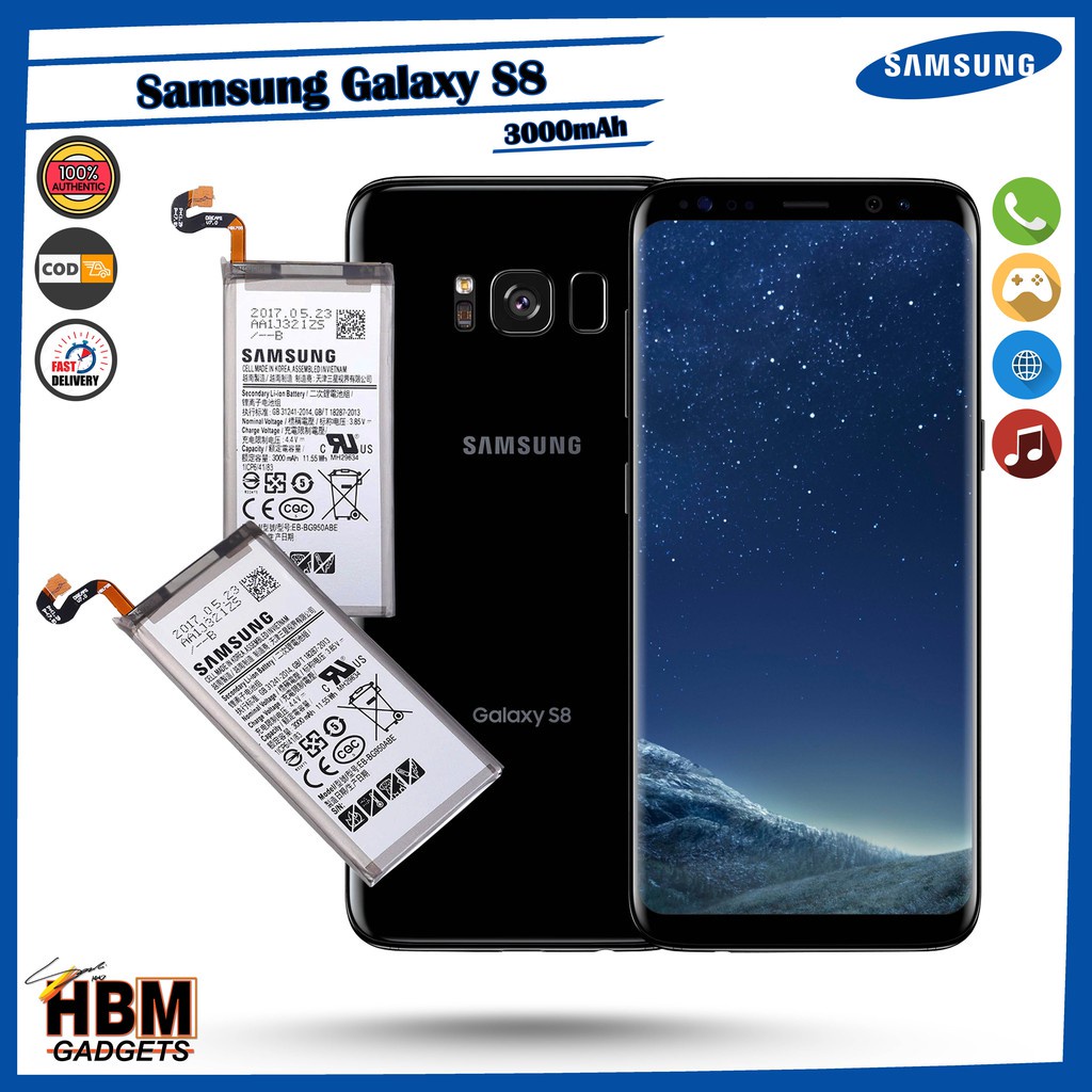 Samsung Galaxy S8 Battery | Model: EB-BG950ABE (3000mAh) | Shopee Thailand