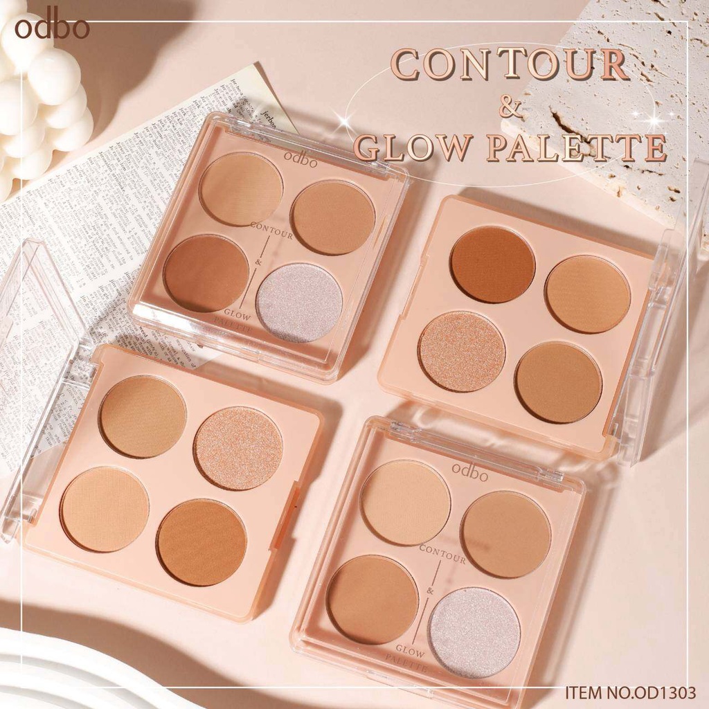 odbo Contour & Gloe Palette OD1303 โอดีบีโอ คอนทัวร์ แอนด์ โกลว พาเลท ...