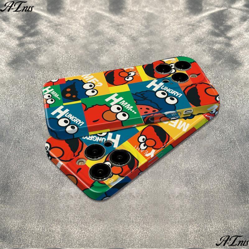 เคสโทรศัพท์มือถือ ฟิล์มกันรอย กันกระแทก ลาย Sesame Street เรียบง่าย ...