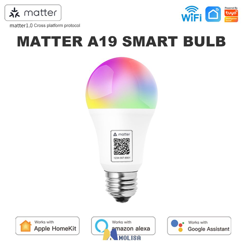 ใหม่ Led E27 Matter การเชื่อมต่อโดยตรง Wifi Rgb Cw Smart Light Smart ...