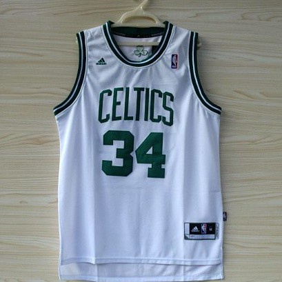 เสื้อกีฬาแขนกุด ลายทีม NBA Jersey Boston Celtics No.34 สีขาว | Shopee ...
