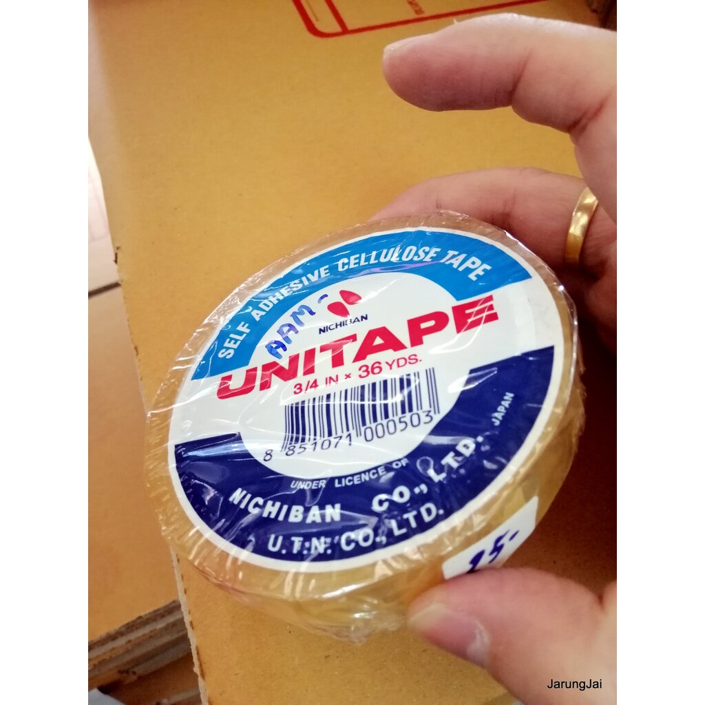 เทปใส unitape 3/4 นิ้ว ยาว 36 หลา (ไม่แถมที่ตัด) | Shopee Thailand