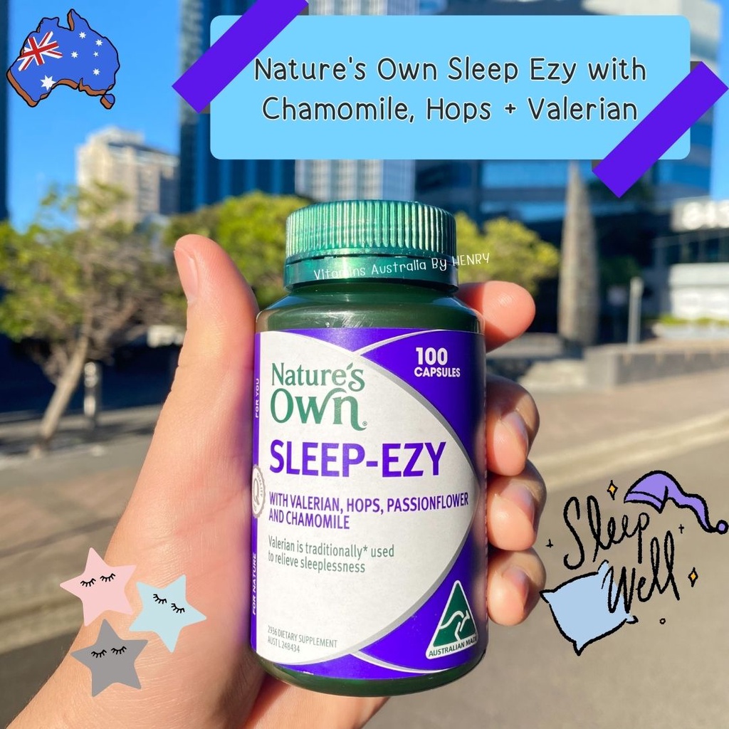 วิตามินนอนหลับง่าย Nature's Own Sleep Ezy with Chamomile, Hops ...