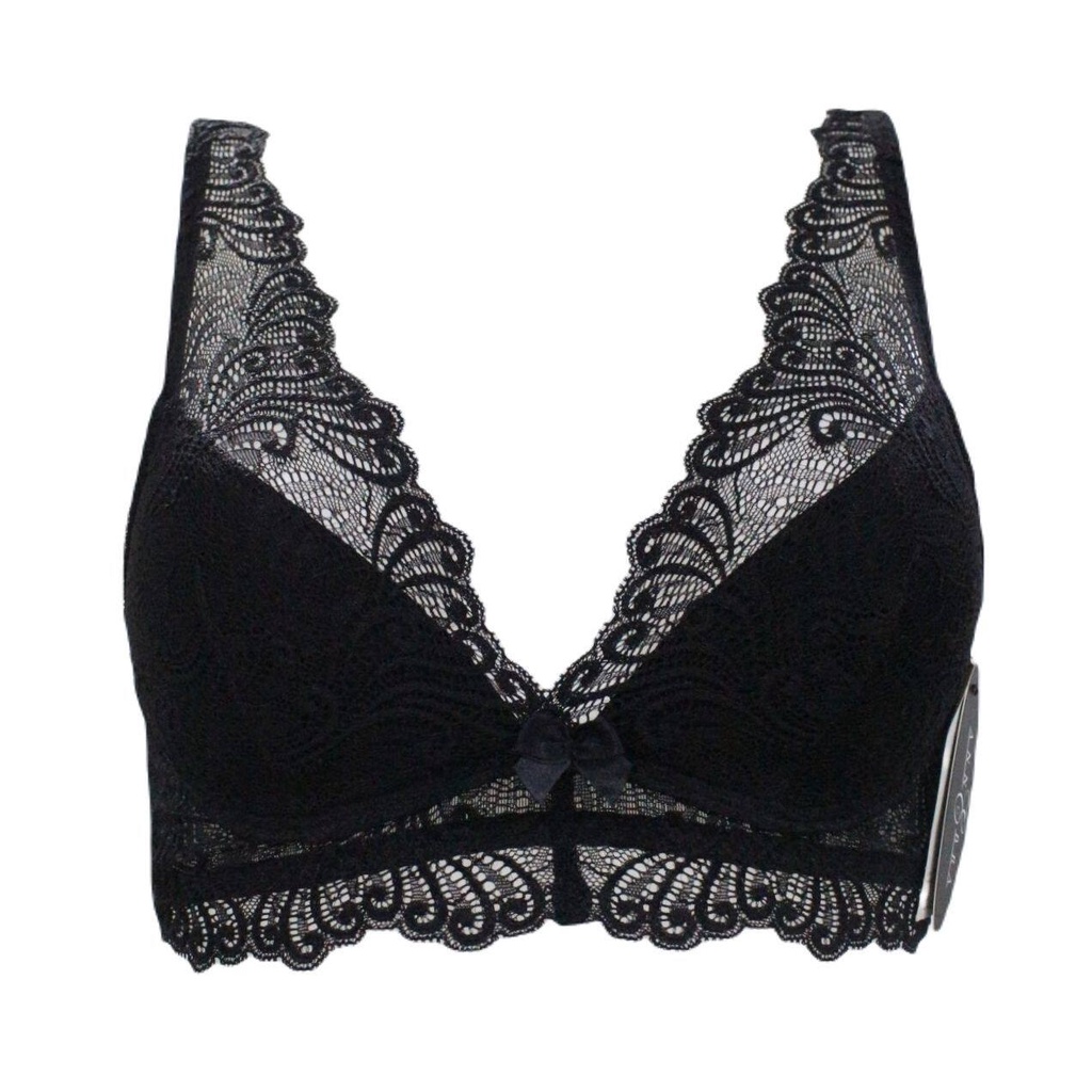 Annebra บราเสริมทรง บราไร้โครง ฟองน้ำยางพารา ตะขอหลัง Lace Wireless ...