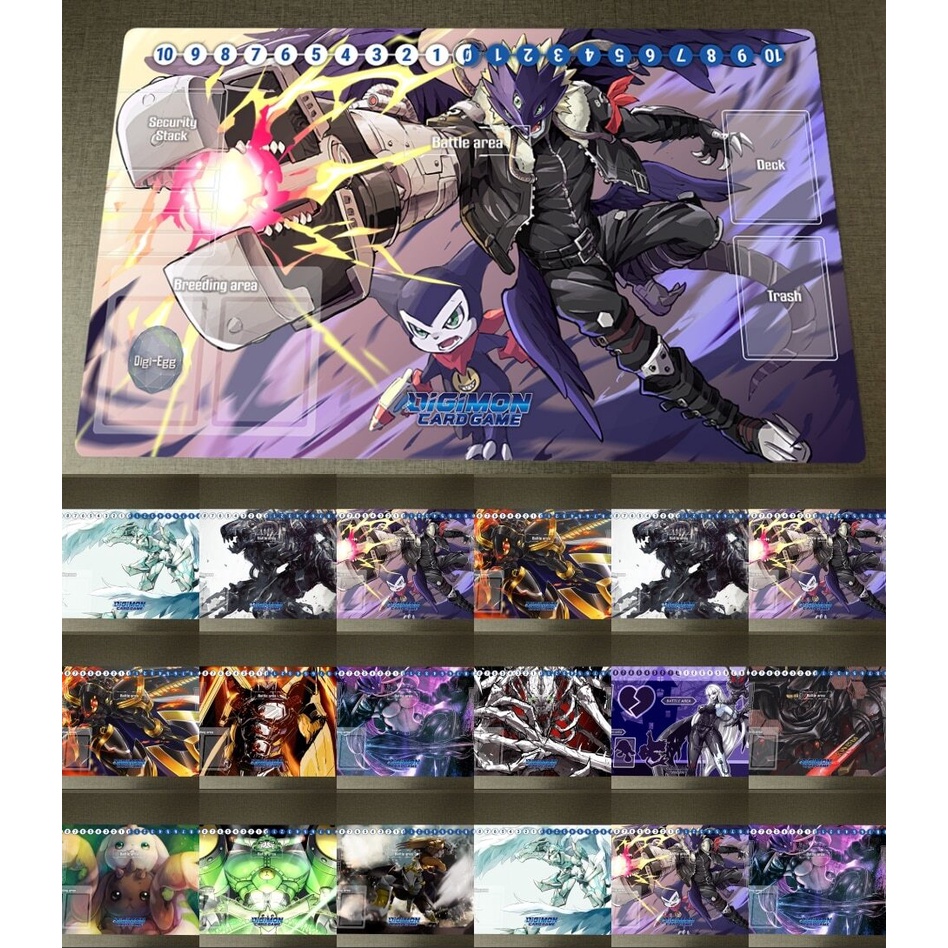 แผ่นรองเมาส์ กันลื่น ลายการ์ตูนอนิเมะ Digimon PlayMat DTCG CCG TCG สําหรับเล่นเกม | Shopee Thailand