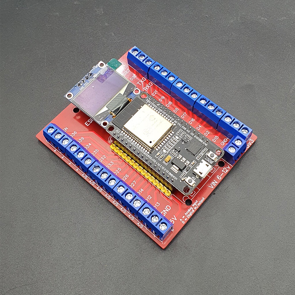 ESP32 screw shield เหมาะสำหรับการใช้งานภายในตู้ควบคุม สามารถยึด din ...