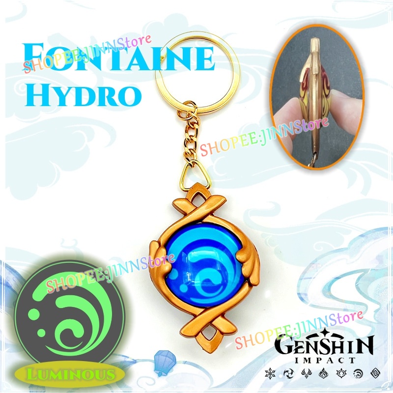 JN - พวงกุญแจ Fontaine Vision GENSHIN IMPACT Vision Mondstadt Liyue ...