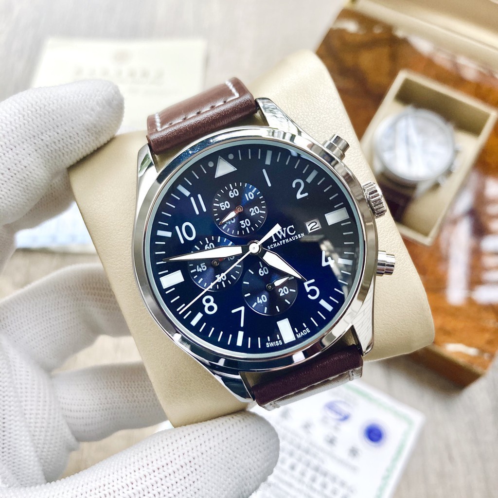 Aaa IWC 6-pin นาฬิกาข้อมือควอทซ์ มัลติฟังก์ชั่น สําหรับผู้ชาย 44 มม. ...