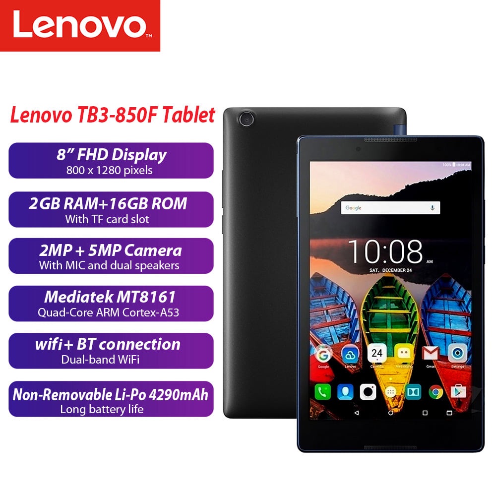 Lenovo Tb3-850f แท็บเล็ตพีซี แอนดรอยด์ 6.0 16G 8 นิ้ว | Shopee Thailand