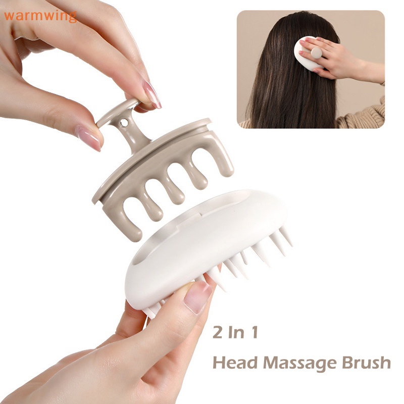 Warmwing 2 In 1 แปรงหวีผม นวดหนังศีรษะ สปา นวดตัว 2 In 1 TH | Shopee Thailand