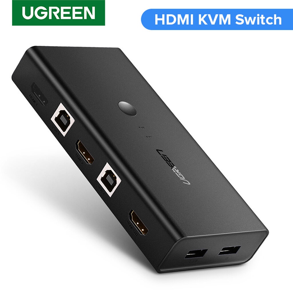 UGREEN 50744/CM200 2 IN 1 OUT KVM HDMI & USB SWITCH BOX 4K 60Hz Ultra ...
