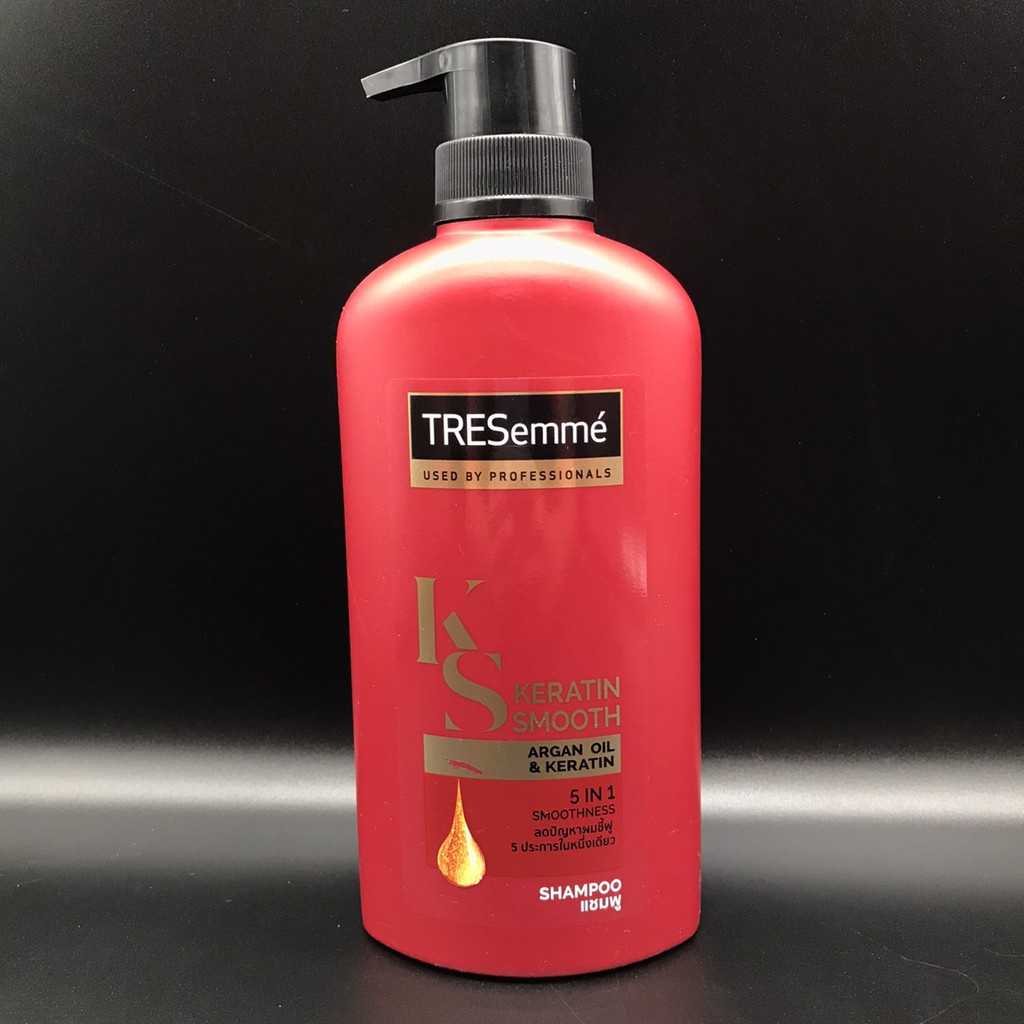 (TRESemme Shampoo Keratin Smooth Red 450 ml.) เทรซาเม่ แชมพู เคราติน สม ...