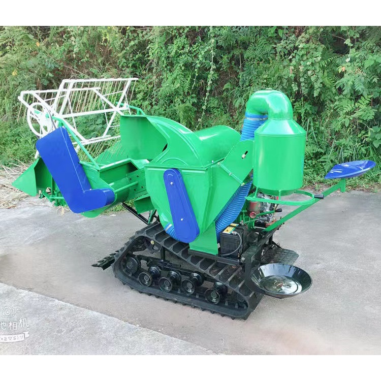 mini combine harvester rice wheat paddy harvester combine thresher ...