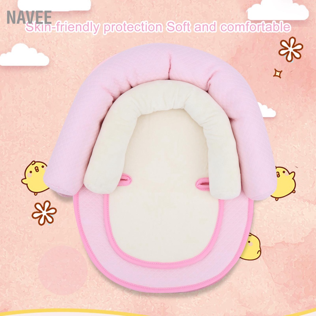 NAVEE หมอนรองศีรษะเด็ก Anti Roll Head Shaping Pillow Infant Neck ...
