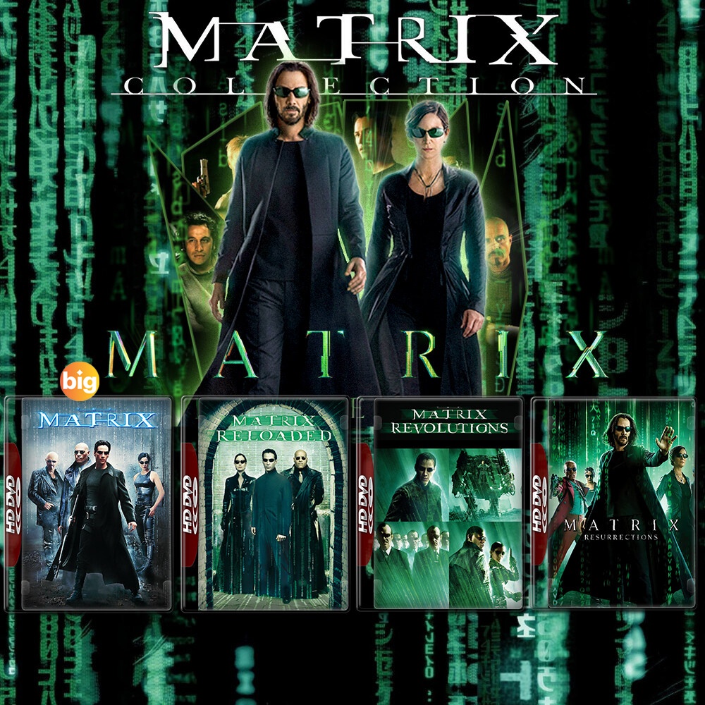 แผ่น DVD หนังใหม่ The Matrix เดอะ เมทริคซ์ 1-4 DVD หนังใหม่ มาสเตอร์ ...