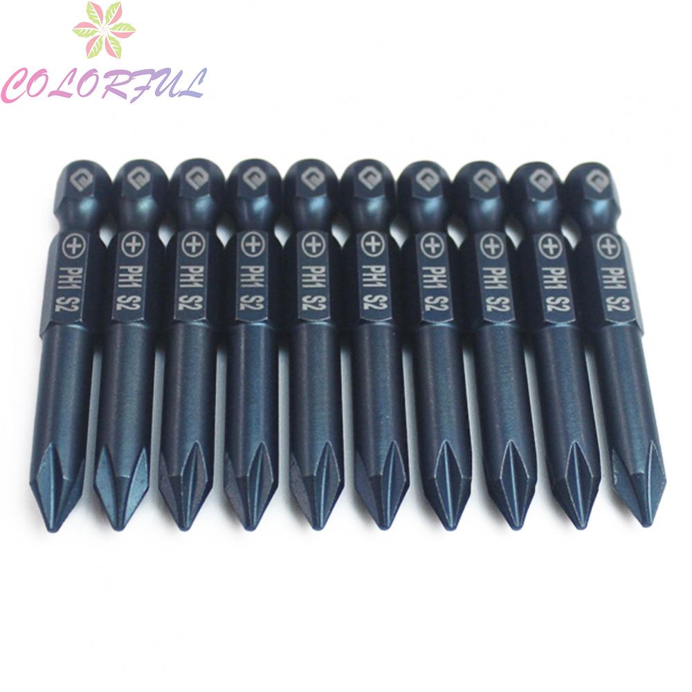 【COLORFUL】Screwdriver Bit 50mm Cross Screwdriver Bits Set For Electric ...