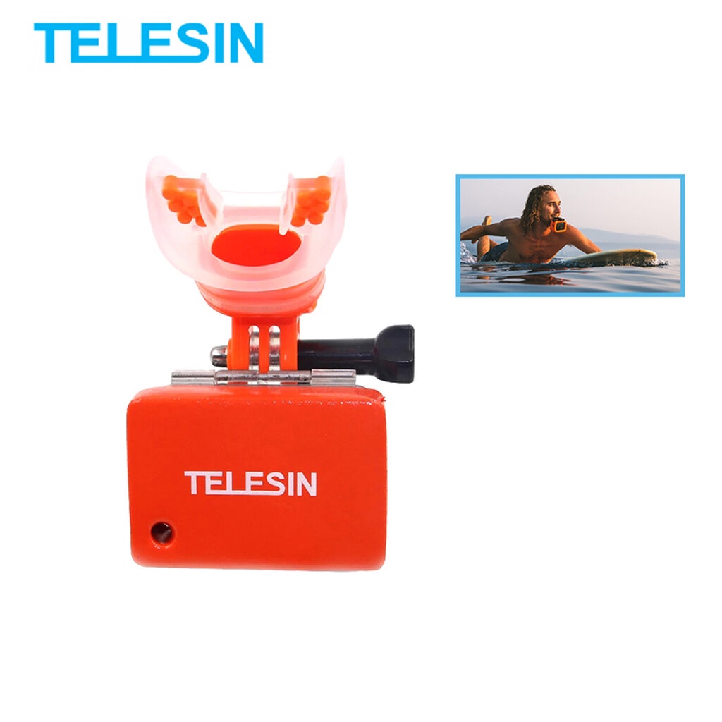 Telesin Bite Mouth Mount Holder for GoPro / Insta360 / DJI / SJCAM ...