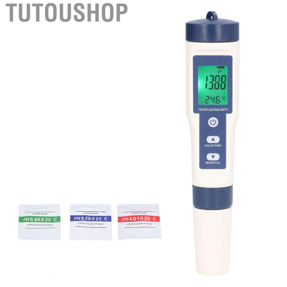 Tutoushop Digital Water Tester Digital Water Quality Meter IP67 ...