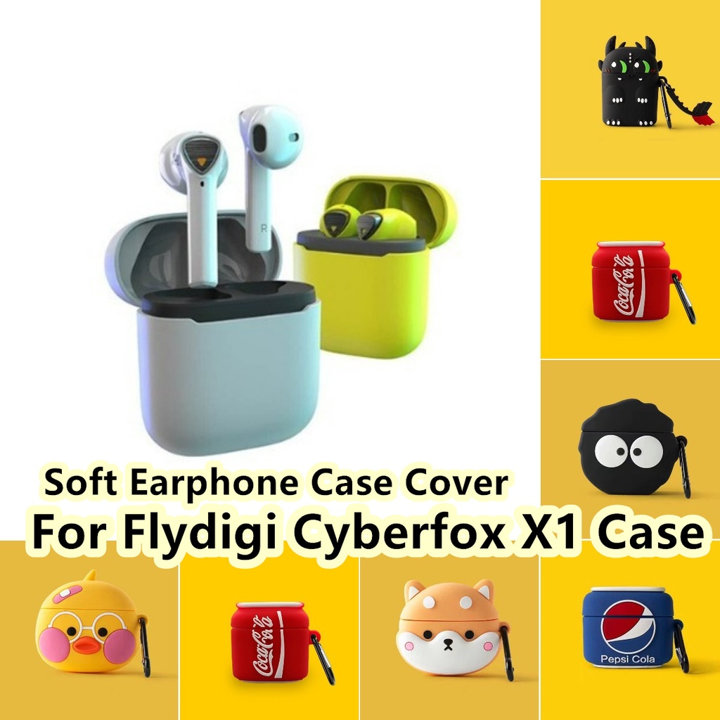 【คุณภาพสูง】เคสหูฟัง แบบนิ่ม ลายการ์ตูน สําหรับ FLYDIGI Cyberfox X1 ...