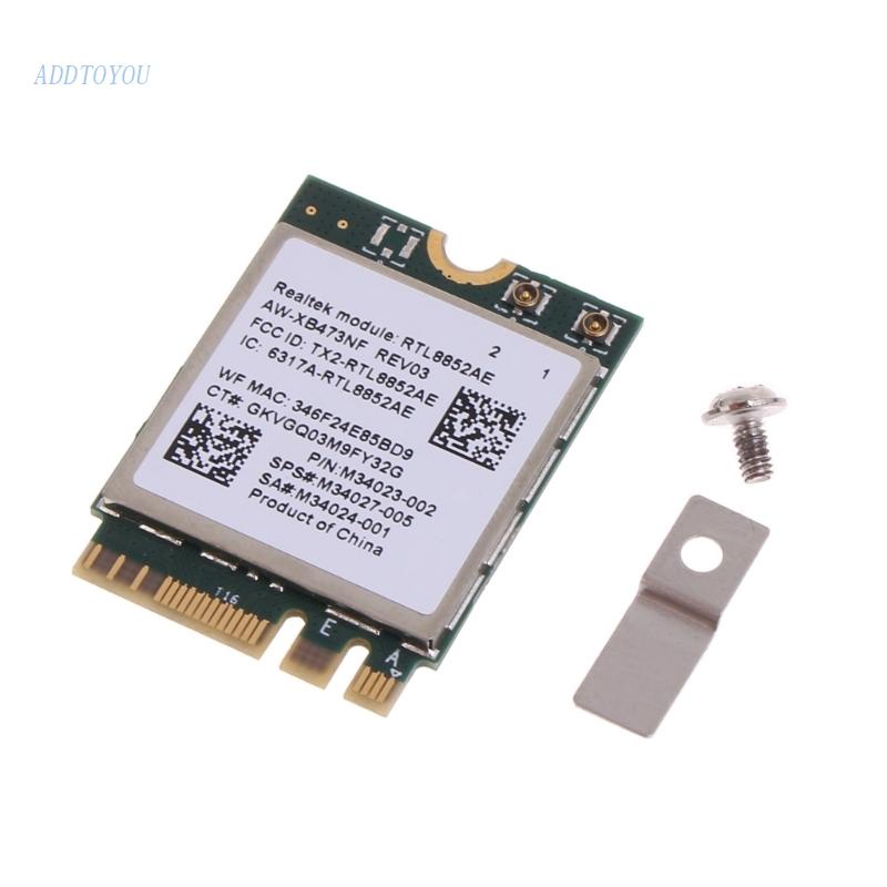 【3C】โมดูลการ์ดไร้สาย Realtek RTL8852AE Wi-Fi 6 Combo Card 802.11ax M.2 5G Wifi Wlan Card 5.2 ...