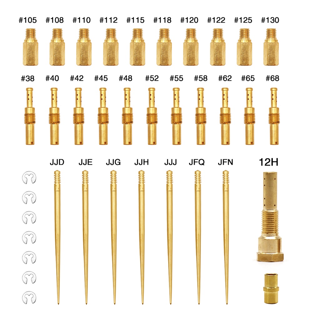 30PCS BRT RACING PWK PE CARBURETOR / CARBURATOR PILOT JET / MAIN JET KIT SET | Shopee Thailand