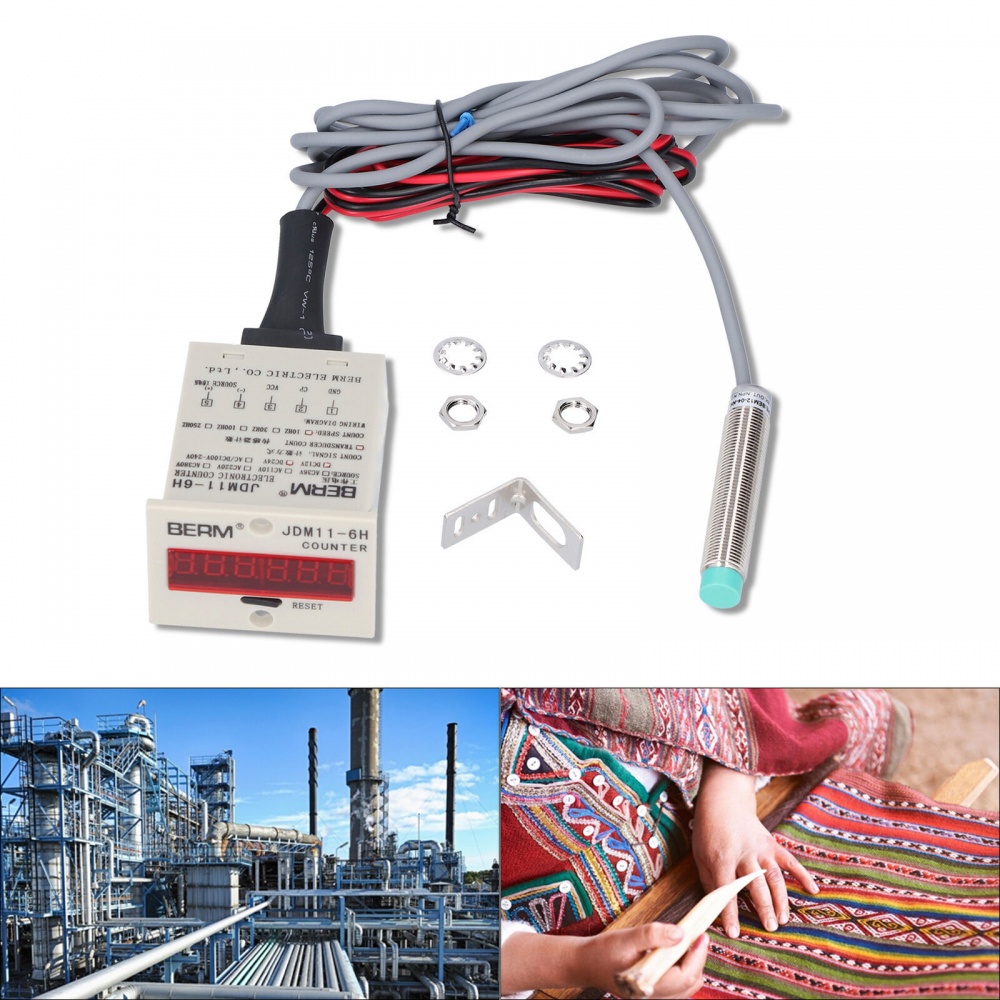 Grkn~ เครื่องนับจํานวนดิจิทัล อิเล็กทรอนิกส์ เซนเซอร์ นับ 1-999999 ...