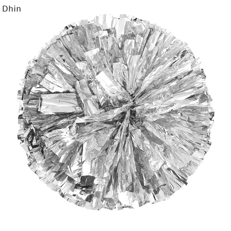 [Dhin] ปอมปอม เมทัลลิก ด้ามจับพลาสติก แบบสองรู สําหรับตกแต่งเต้นรํา ...