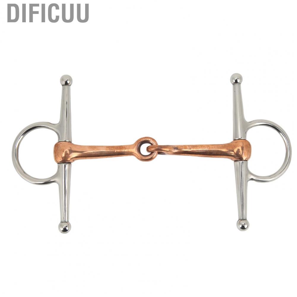 Dificuu Horse Full Cheek Snaffle Stainless Steel Snaffle Bit For ...