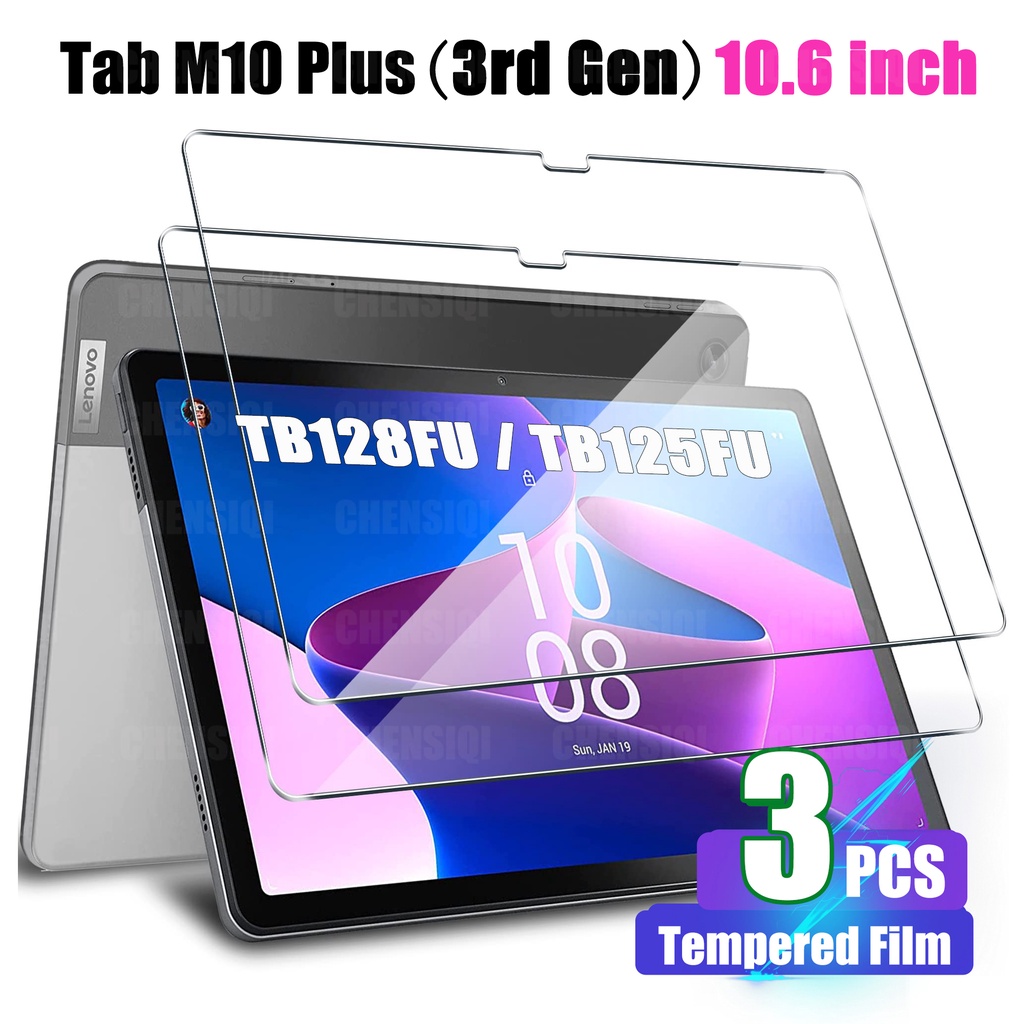 ฟิล์มกระจกนิรภัยกันรอยหน้าจอ HD 9H 10.6 นิ้ว สําหรับ Lenovo Tab M10 Plus 3rd Gen TB128FU TB125FU ...