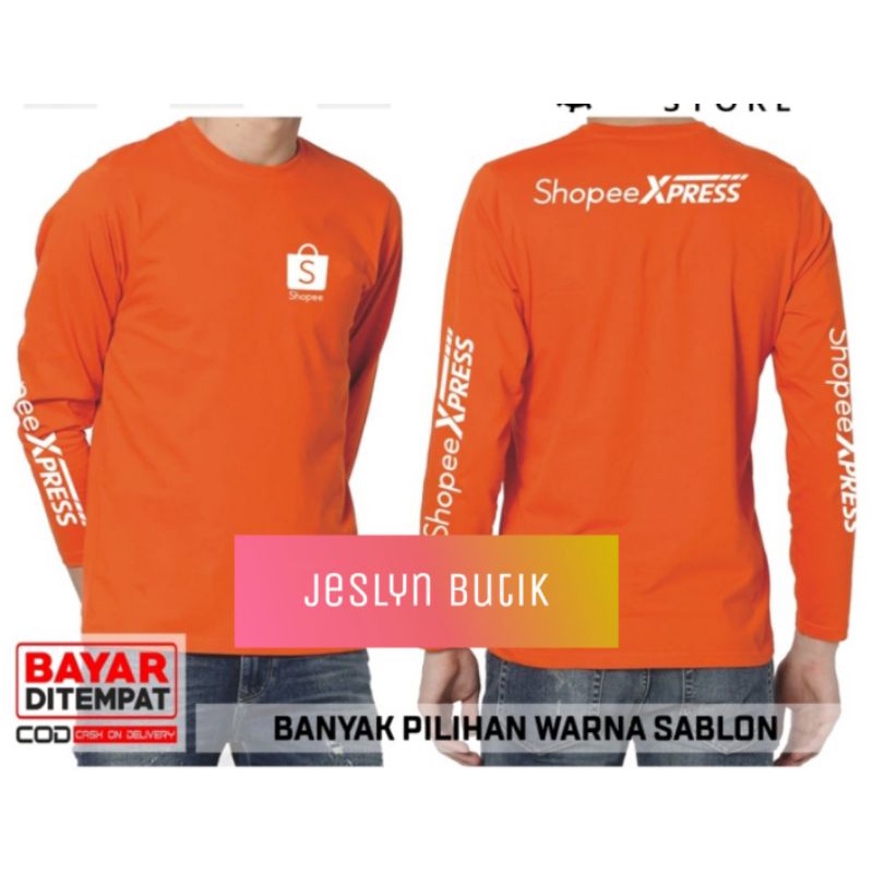 เสื้อยืด Shopee Express Sublimation / Baju Shopee Express Microfiber ...
