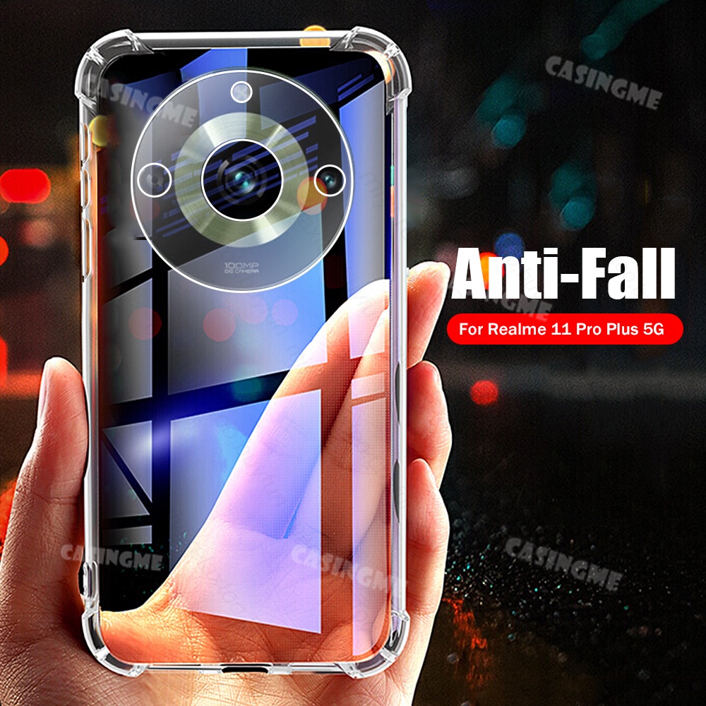 เคสโทรศัพท์มือถือ ซิลิโคนใส กันกระแทก ป้องกันเลนส์กล้อง สําหรับ Realme 12 11Pro 11Pro+ 2023 11 ...