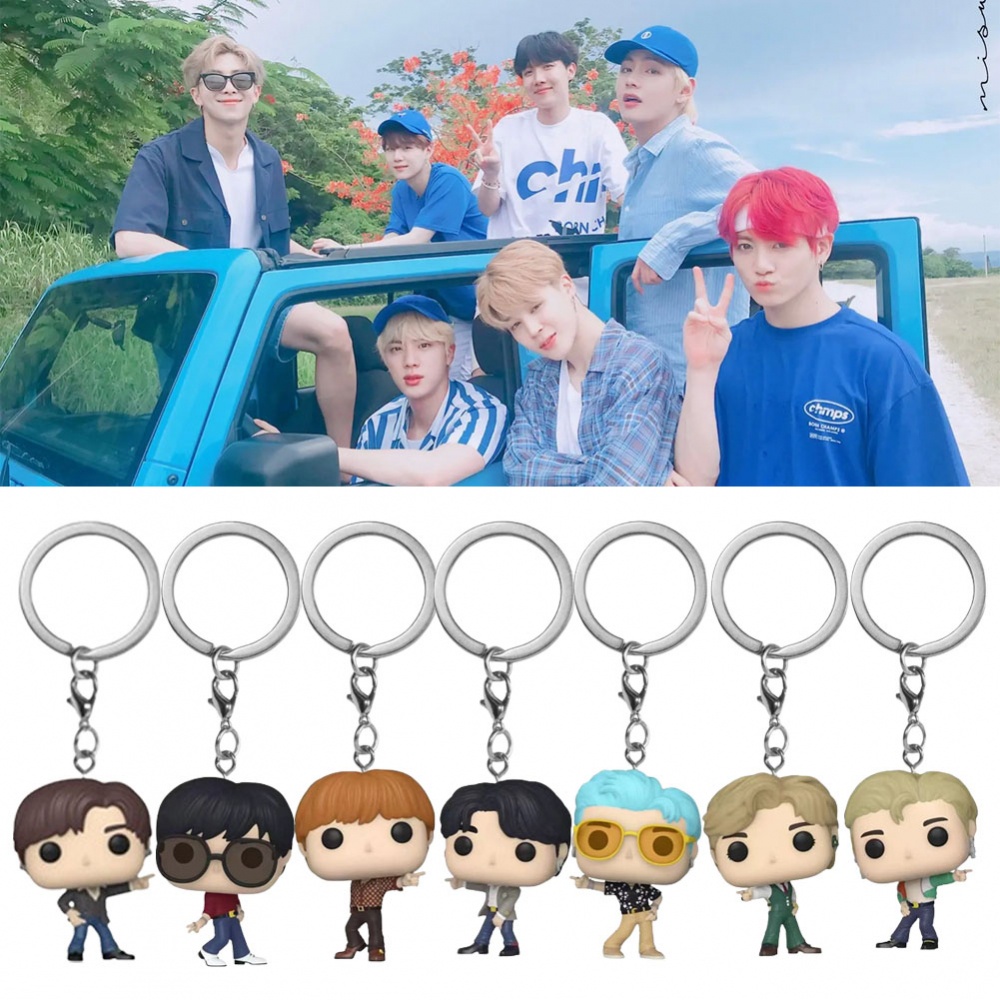 พวงกุญแจฟิกเกอร์ Funko Pop BTS V Kook jimin Jin hope RM SUGA | Shopee Thailand